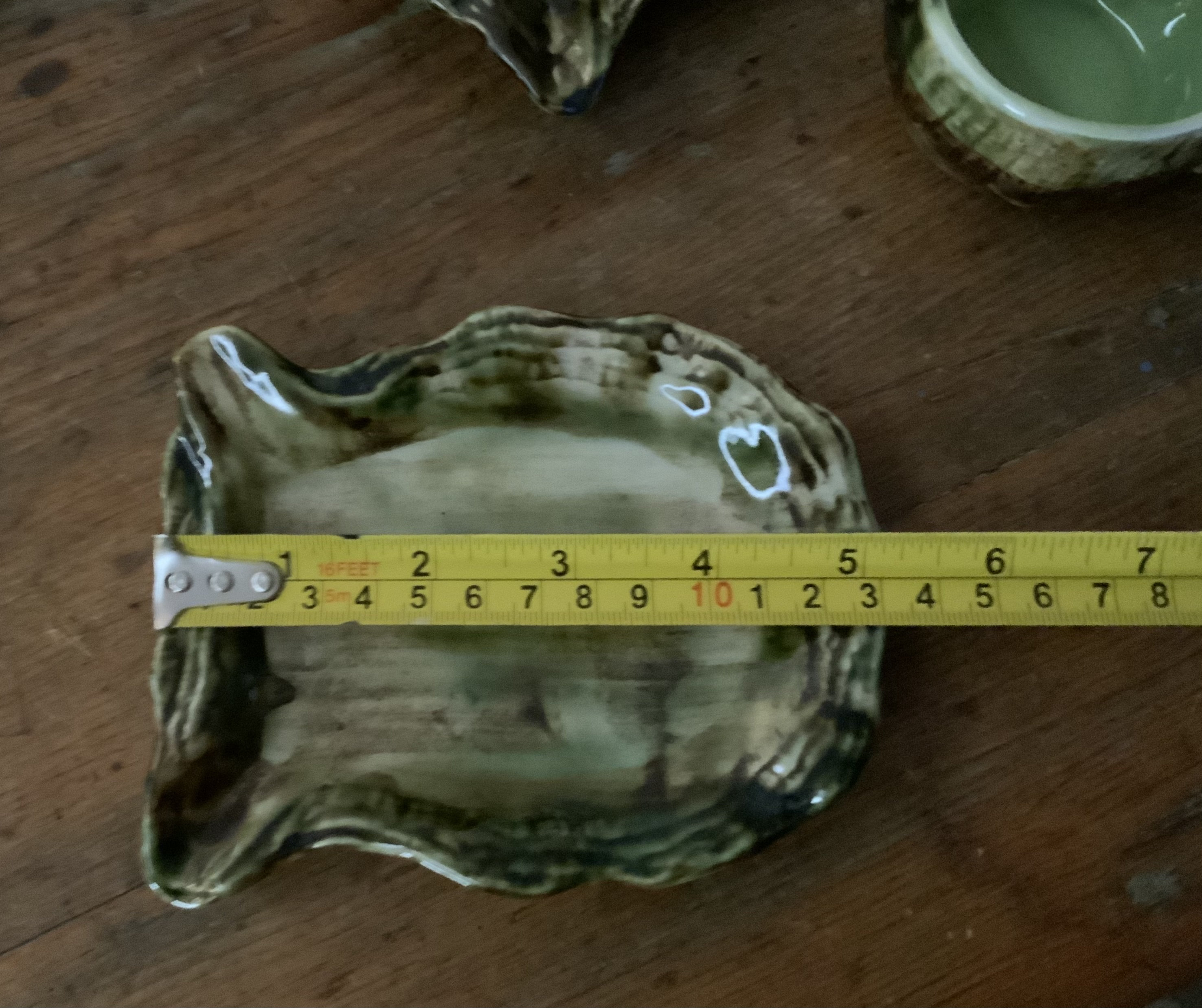 Wonderful Japanese Conch Shell Green Pottery Cups and Saucers - Etsy