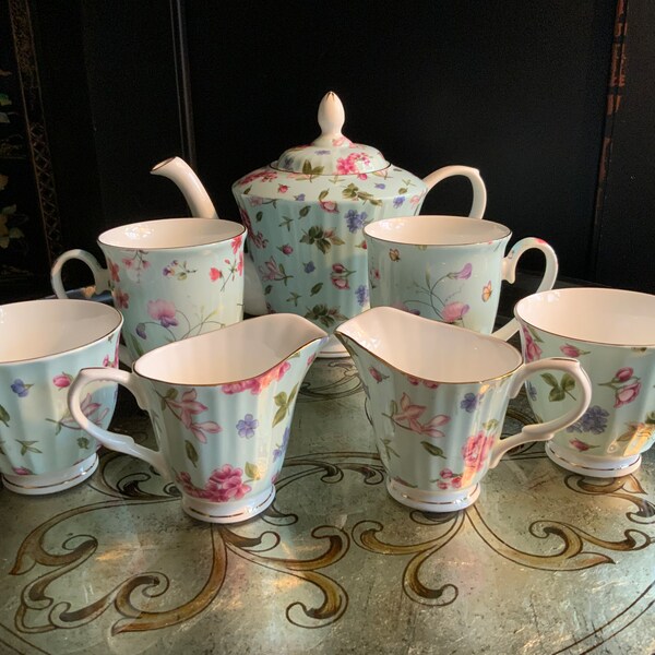 Chintz Tea Cup - Etsy