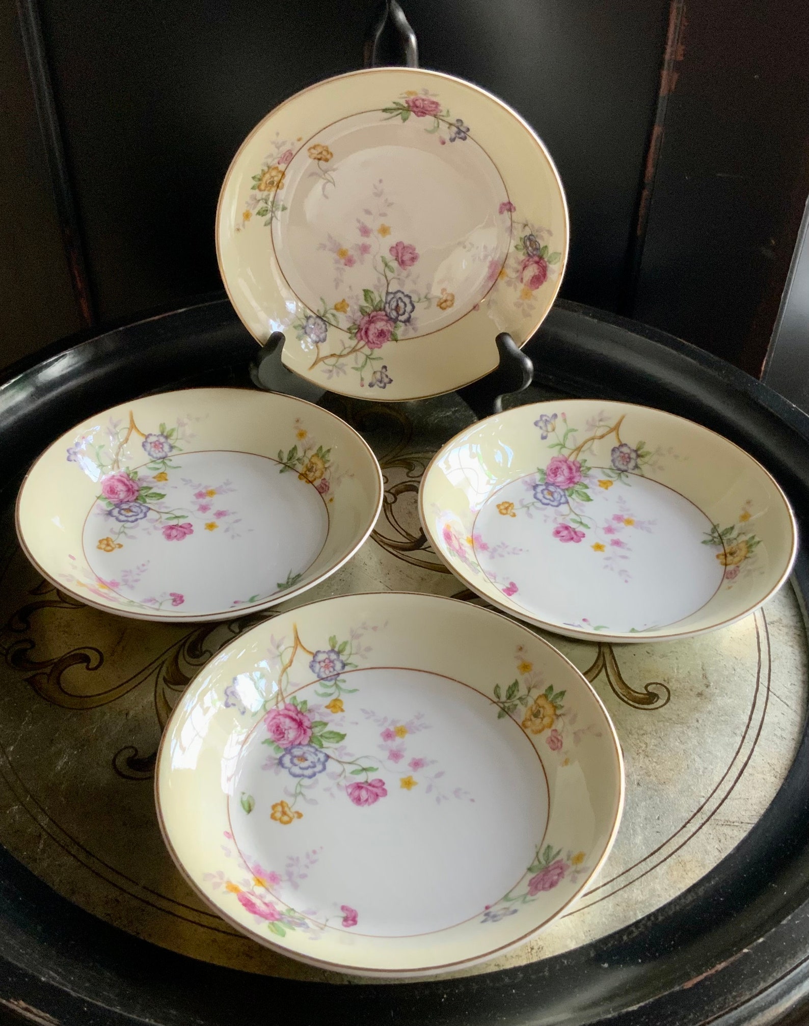 Very Hard to Find Beautiful B & C Limoges France 16 Piece Printanier ...