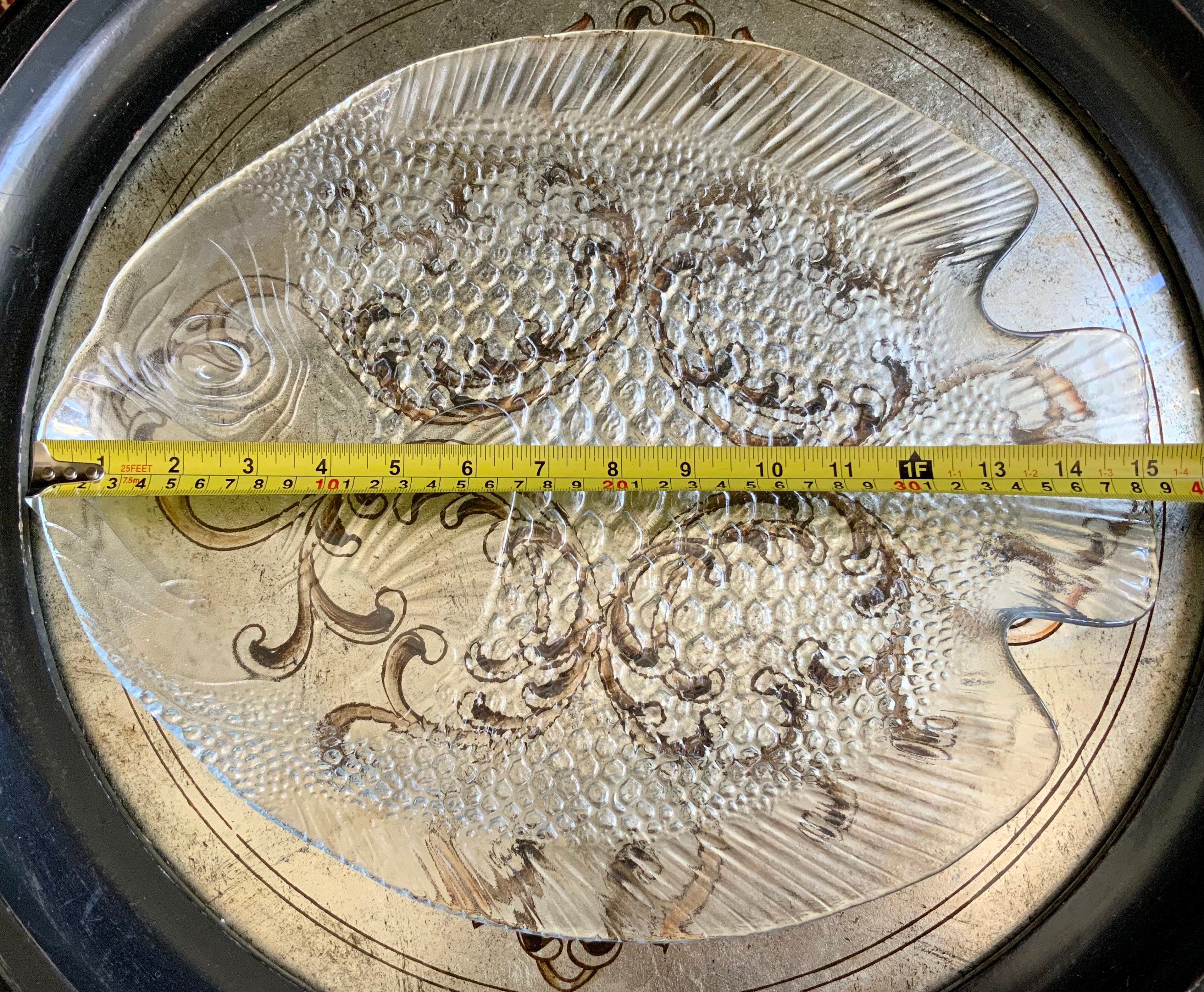 Fantastic Nine Piece Arcoroc Poisson Series Serving Set Fish Pattern ...