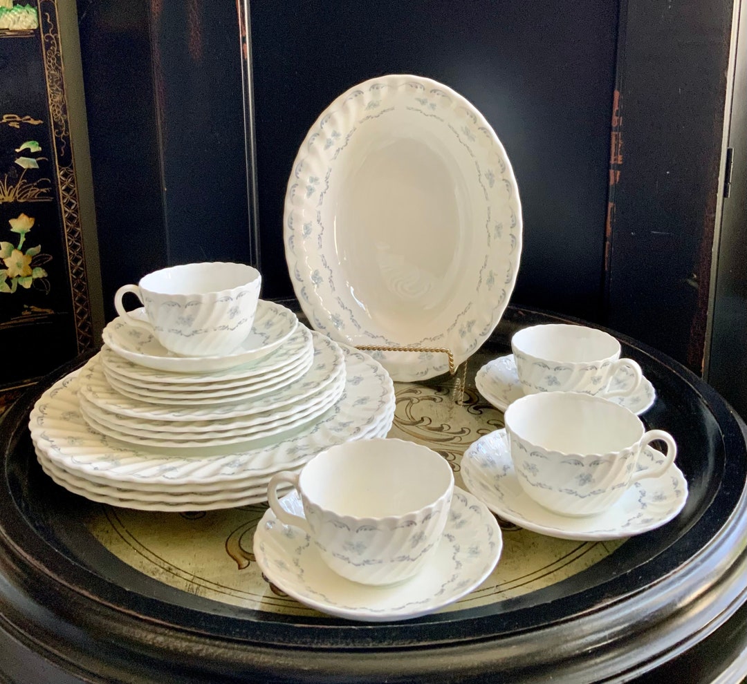 Exceptional 20 Piece Fine Bone China Minton Ariel Dinnerware Set ~ Plus ...
