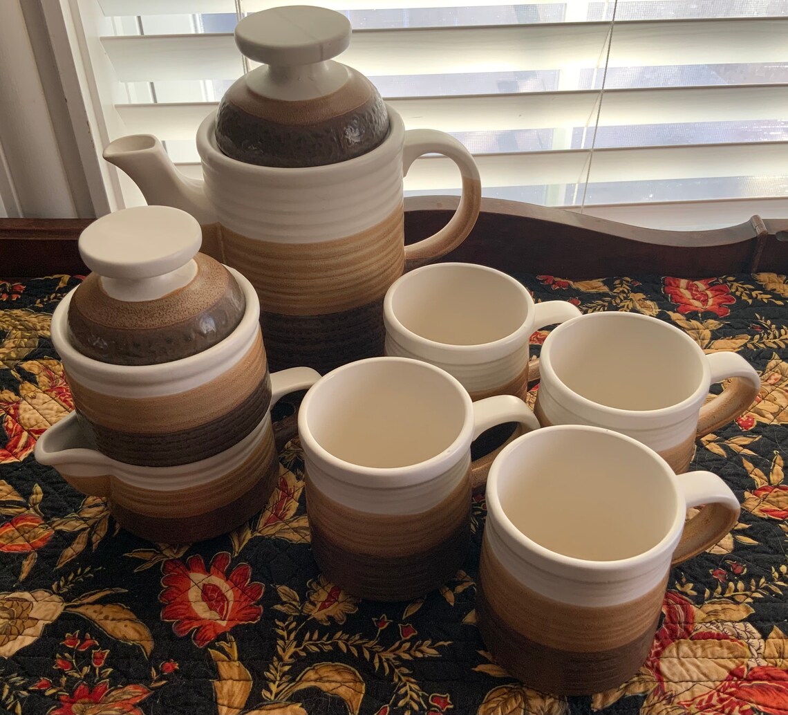 Vintage Genin-trudeau Made in Japan Pottery Tea Set for Four - Etsy Canada