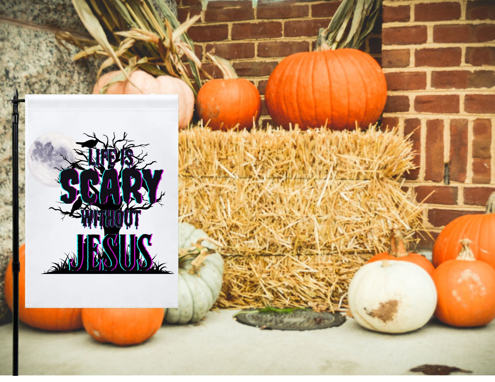 Life is Scary Without Jesus Halloween PNG Sublimation Instant - Etsy