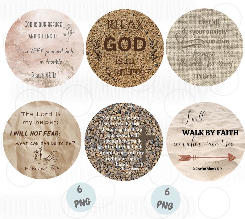 Scripture Coaster Bundle PNG Bible Verse Aesthetic Sublimation Design ...