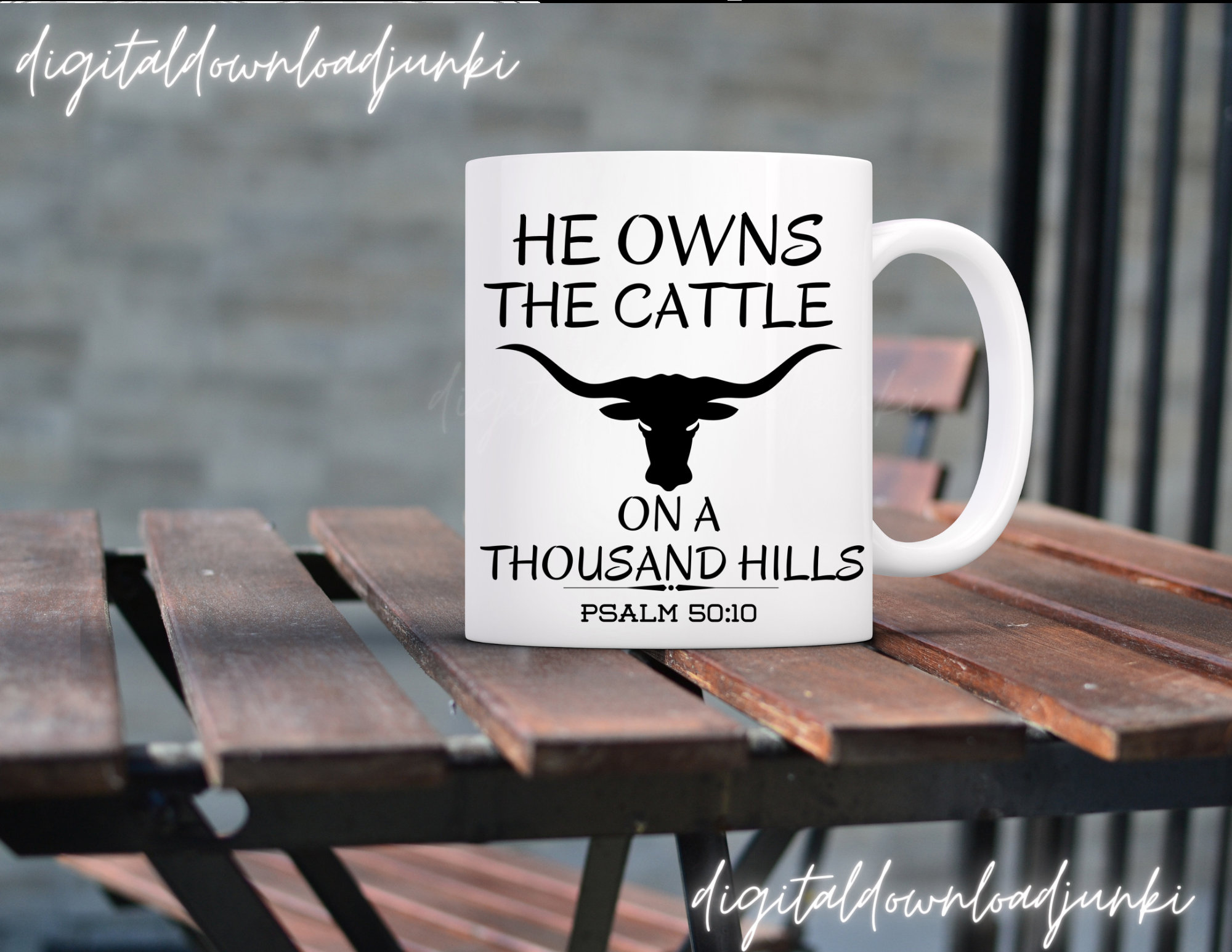 Christian PNG Sublimation He Owns the Cattle on a Thousand Hills ...