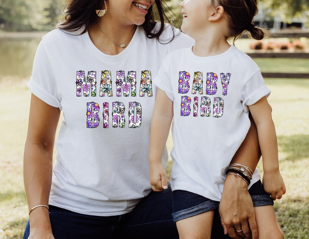 Mama Bird | Baby Bird BUNDLE Instant Sublimation Download, Floral Boho ...