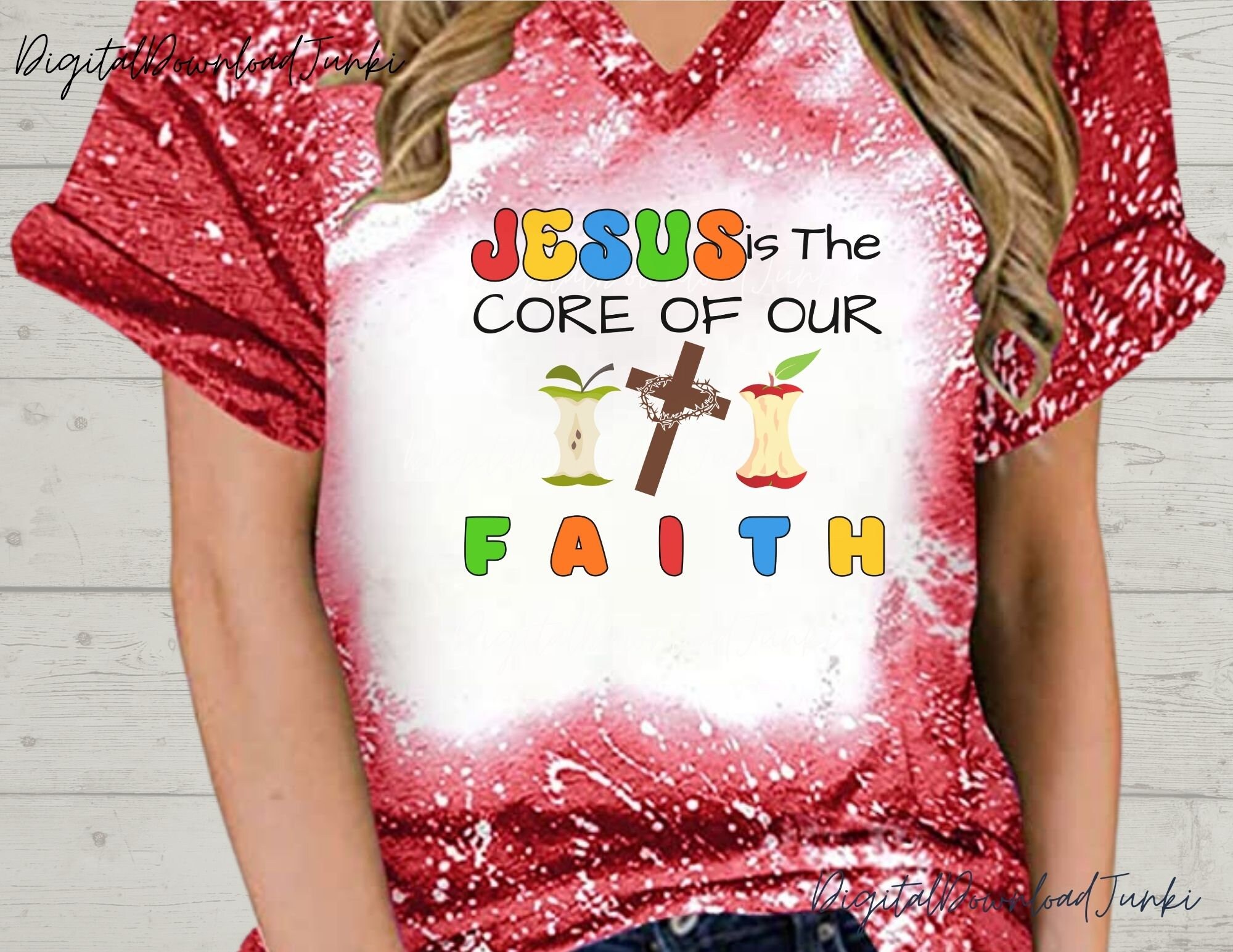 Instant PNG Sublimation Jesus is the Core of Our Faith Digital Download ...