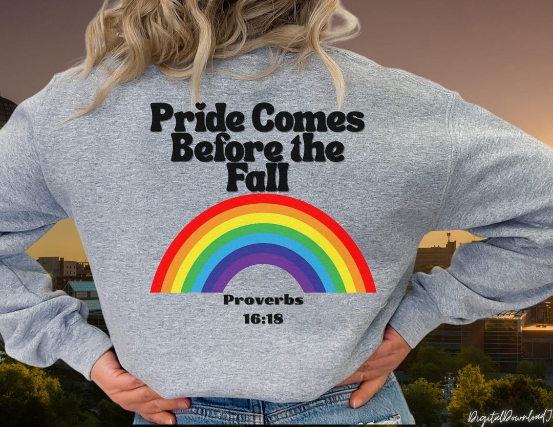 Pride Comes Before the Fall PNG Sublimation Instant Download Christian ...
