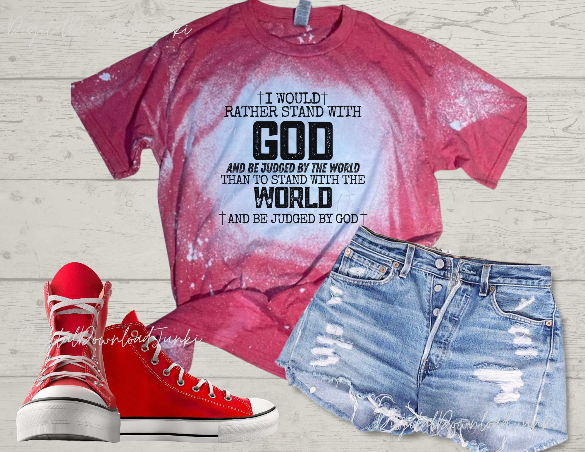 I Would Rather Stand With God PNG Sublimation Instant Download Than to ...