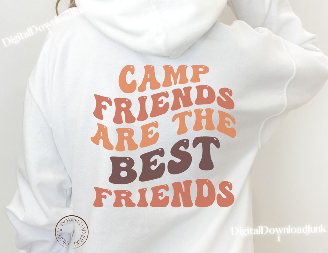 Camp Friends Are the Best Friends Instant Sublimation PNG, Retro Wave ...