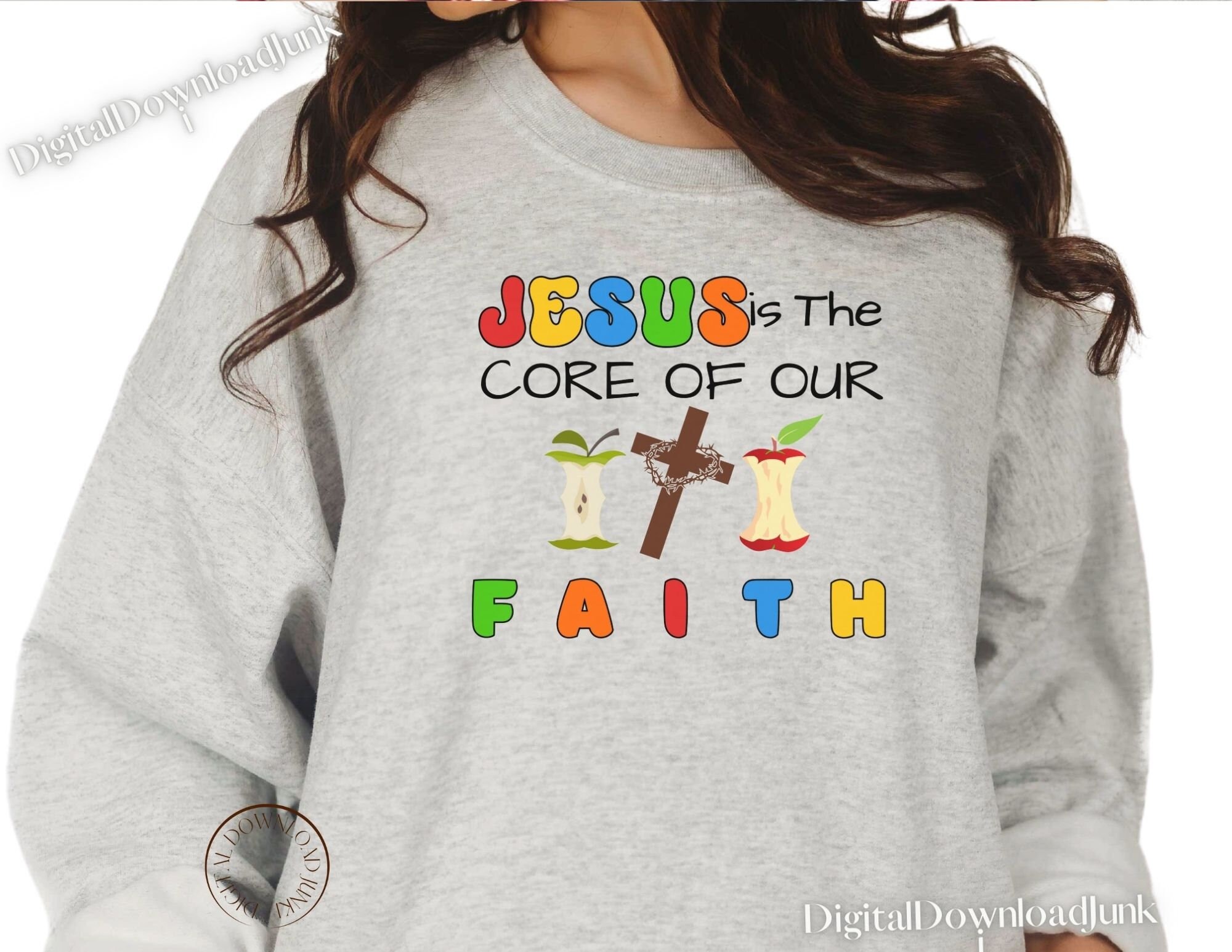 Instant PNG Sublimation Jesus is the Core of Our Faith Digital Download ...