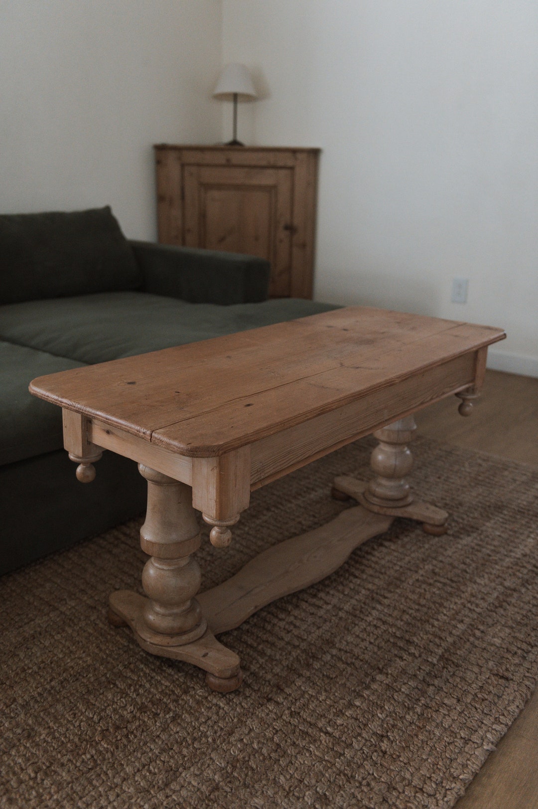 Antique English Pine Coffee Table - Etsy
