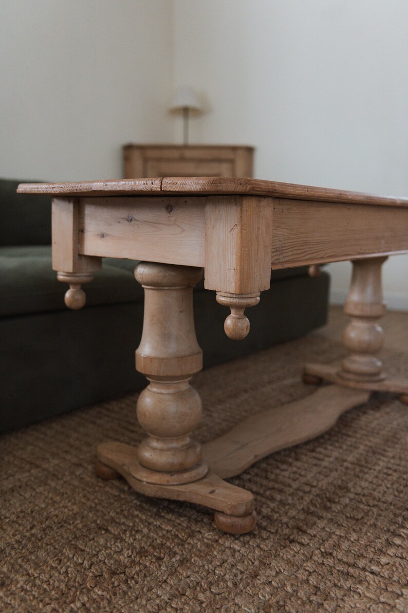 Antique English Pine Coffee Table - Etsy