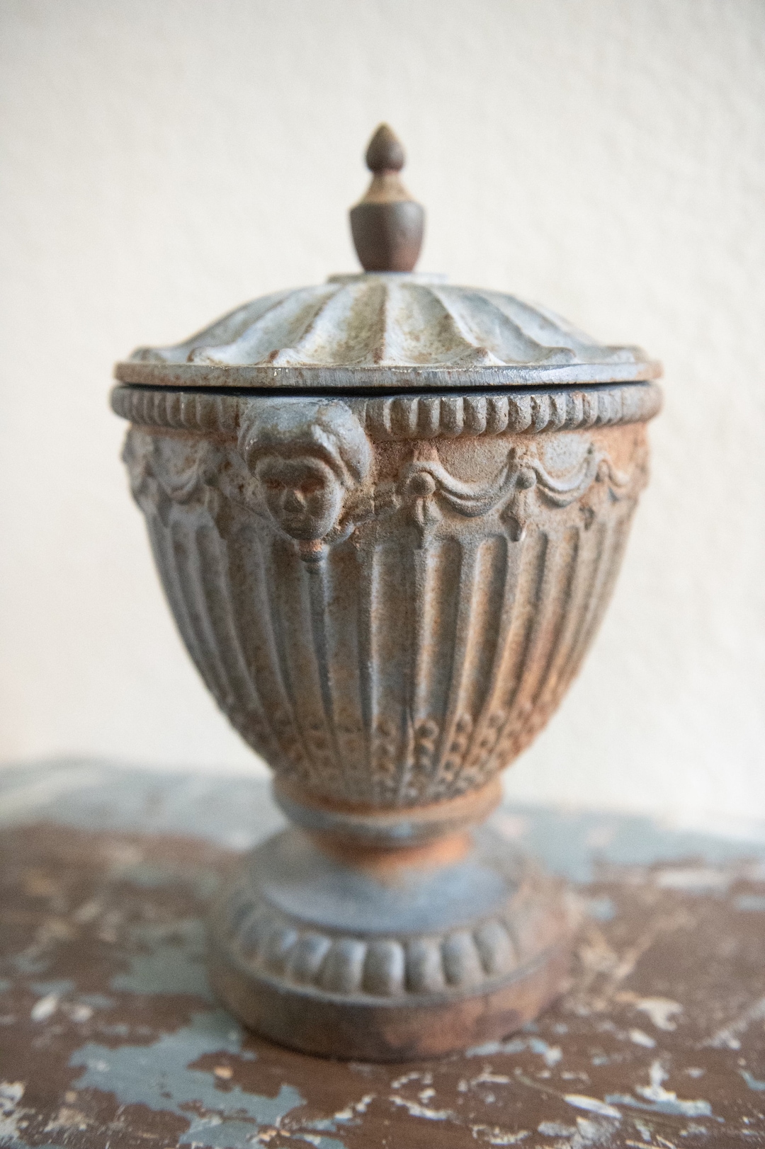 Antique European Cast Iron Urn - Etsy