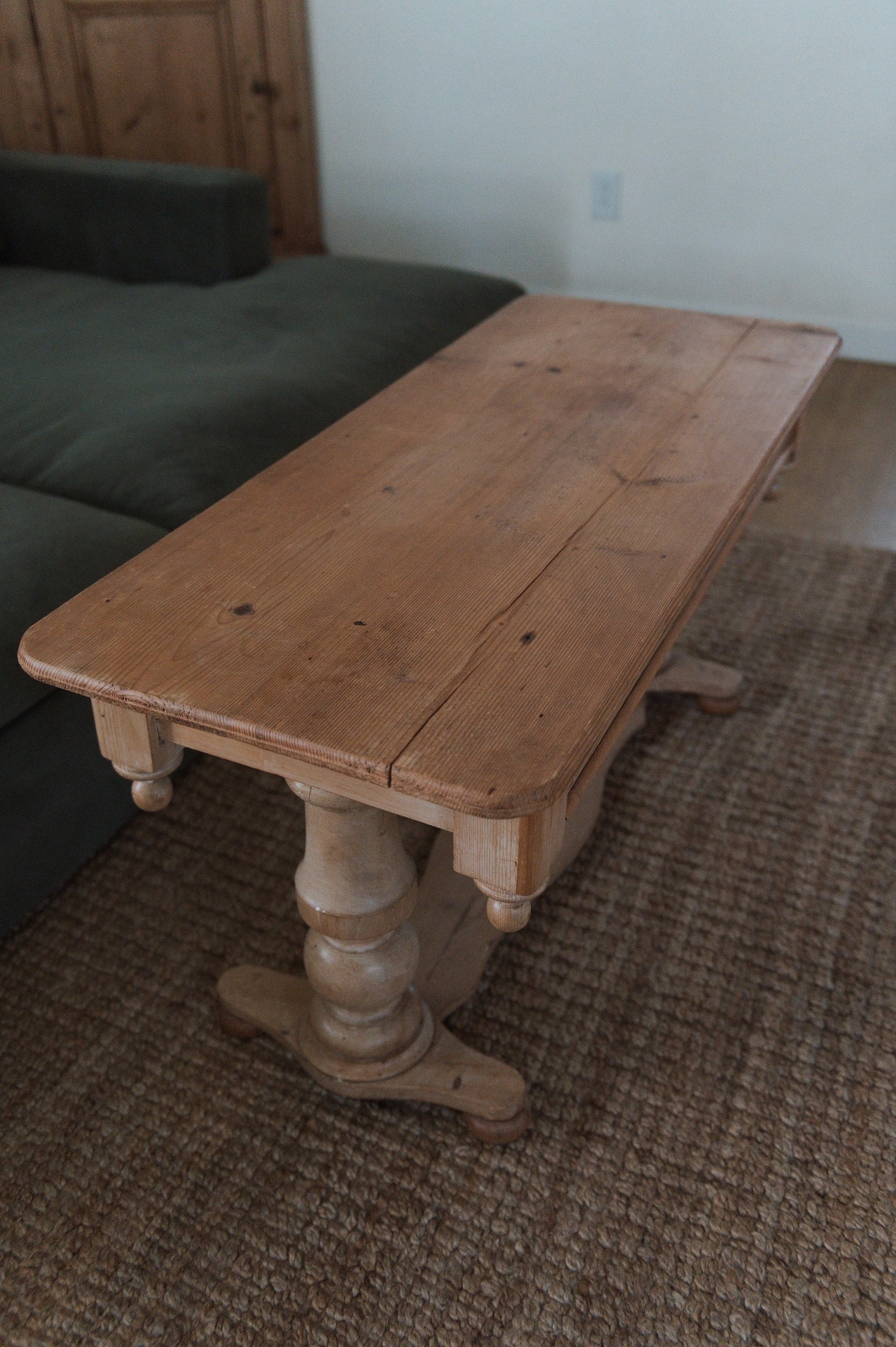 Antique English Pine Coffee Table - Etsy