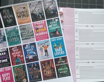 Waterproof, 30 Custom Book Cover Stickers for Book Journals, Reading ...