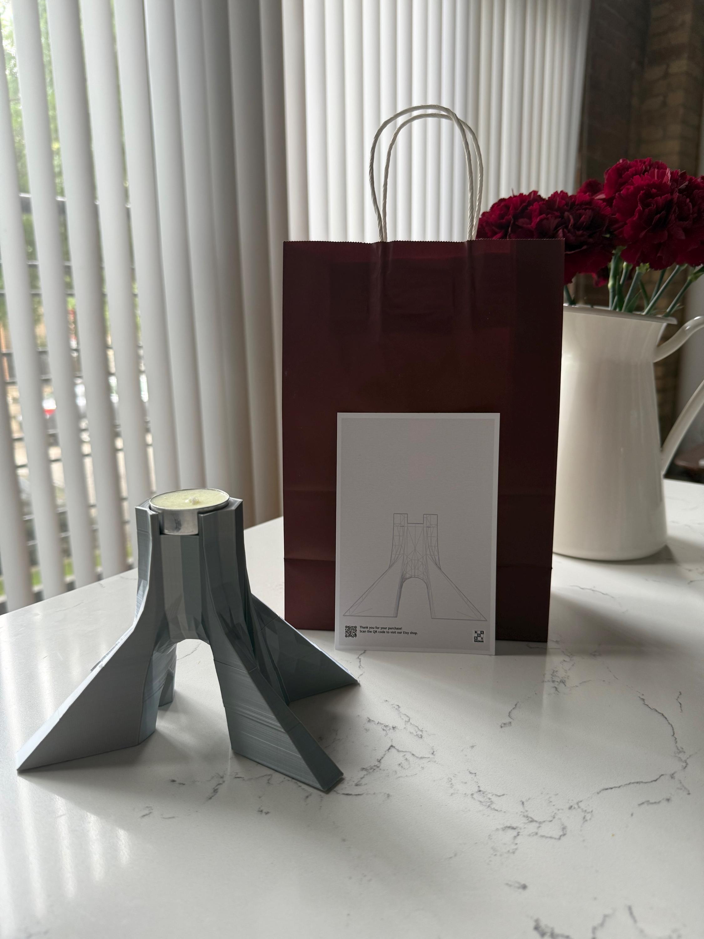 3D Printed Azadi Tower (shahyad) Candle Holder: Persian Decor, Iran ...
