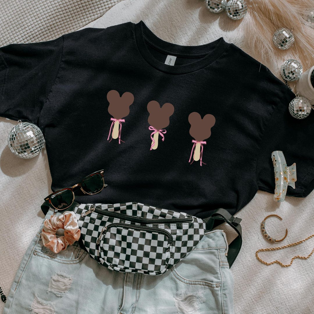 Coquette Preppy Mickey Ice Cream Bars Tee, Snack Park Tee - Etsy
