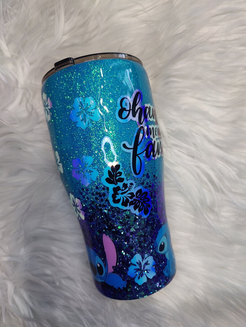 Stich/ Glitter Tumbler/ Togo Mug/ Ohana Means Family Theme/ - Etsy
