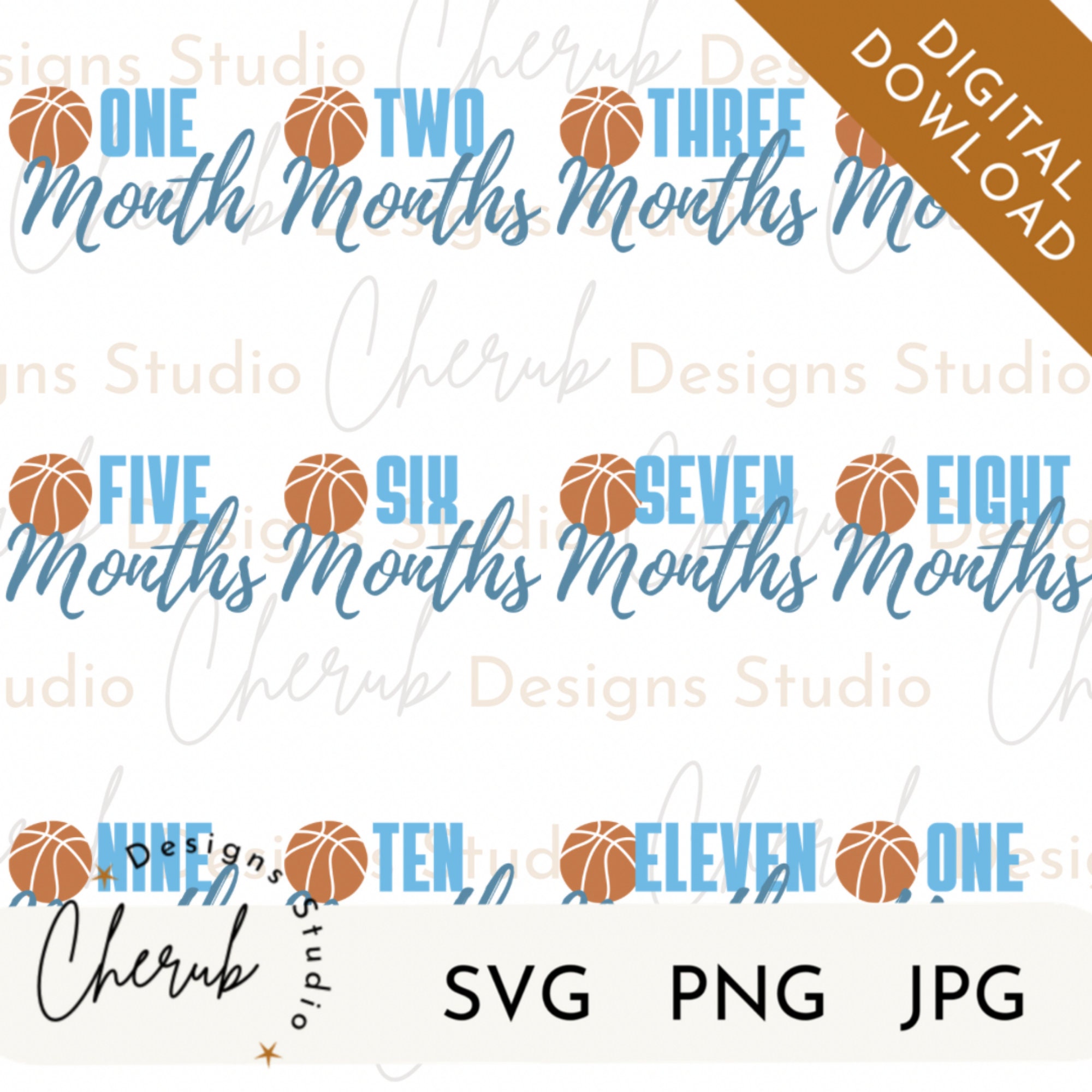 Baby Milestone SVG, Baby Milestones, SVG Bundle, Sporty, Baby Milestone ...