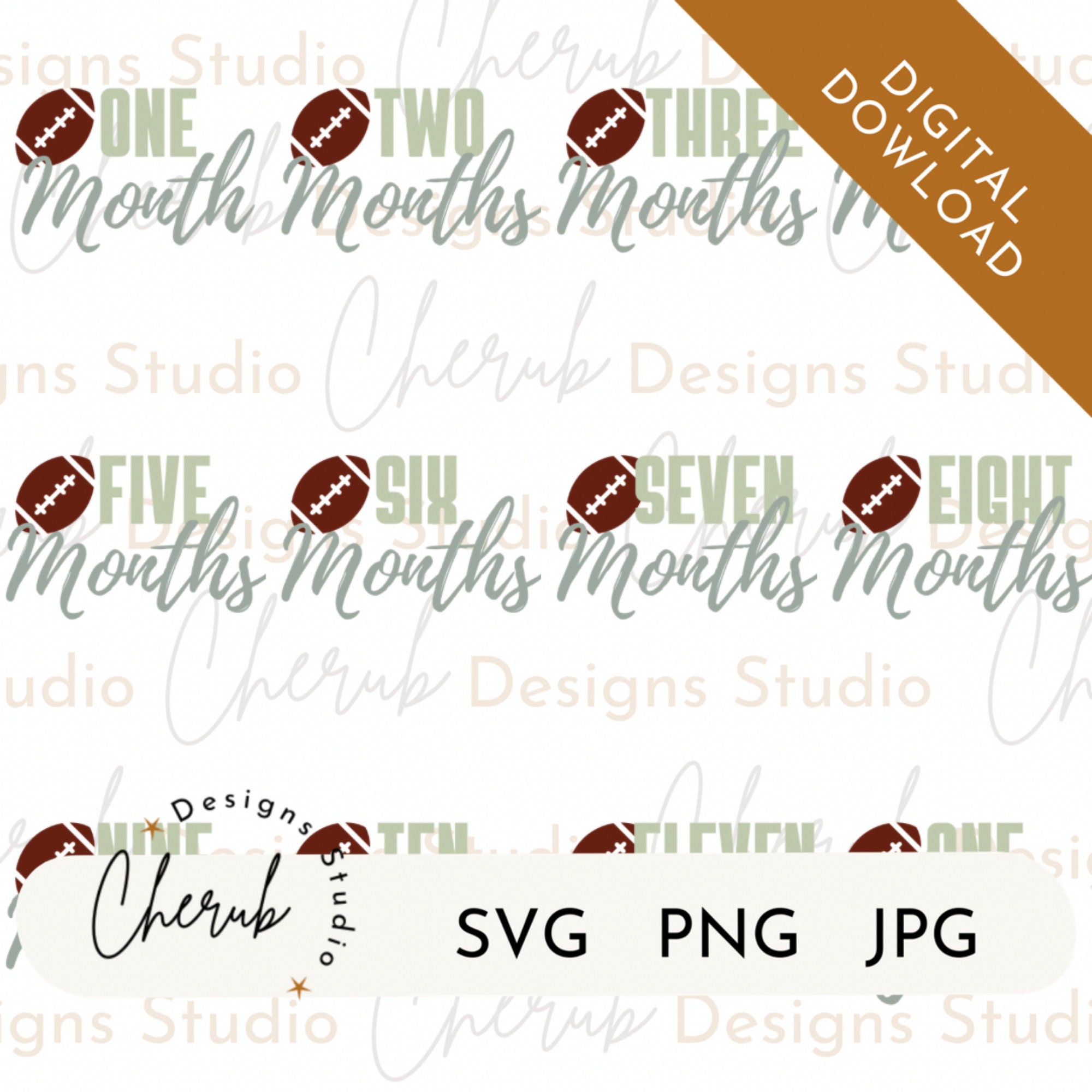 Baby Milestone SVG, Baby Milestones, SVG Bundle, Sporty, Baby Milestone ...