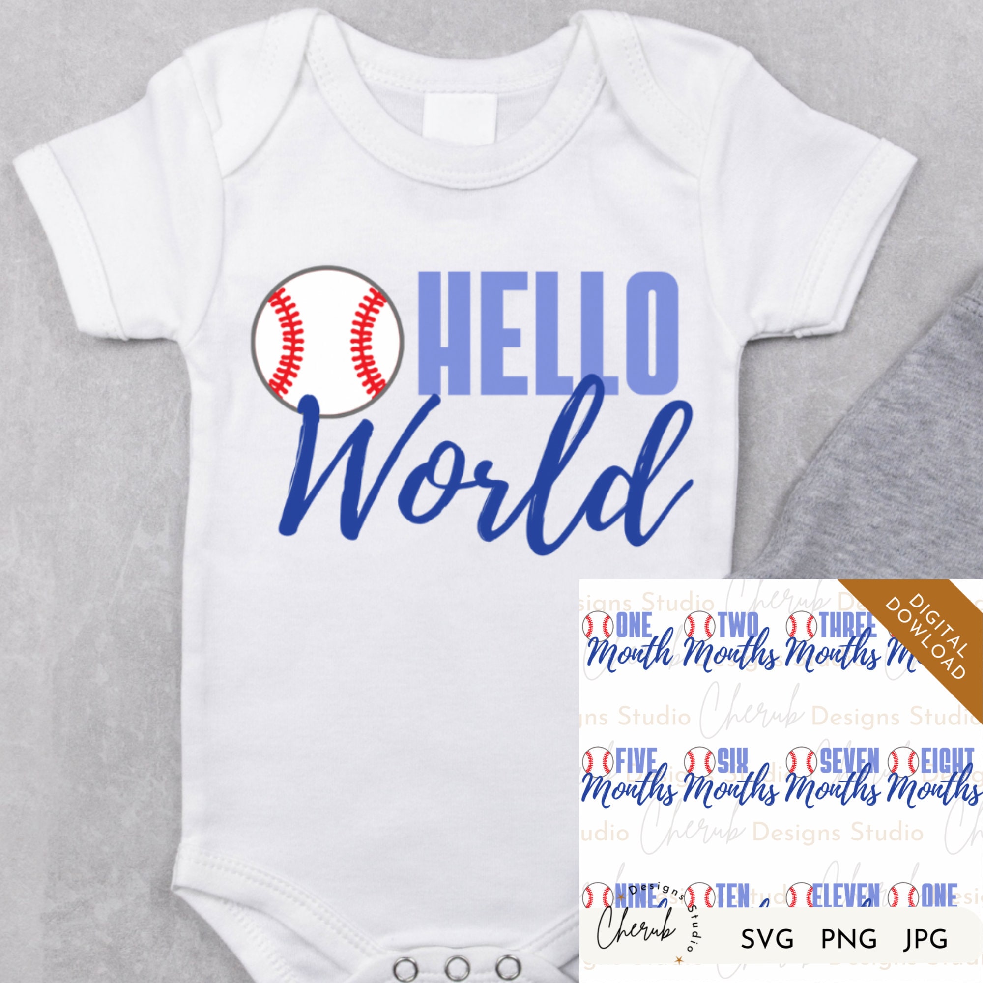 Baby Milestone SVG, Baby Milestones, SVG Bundle, Sporty, Baby Milestone ...