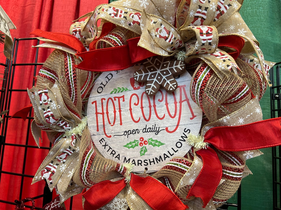 Hot Cocoa Wreath - Etsy