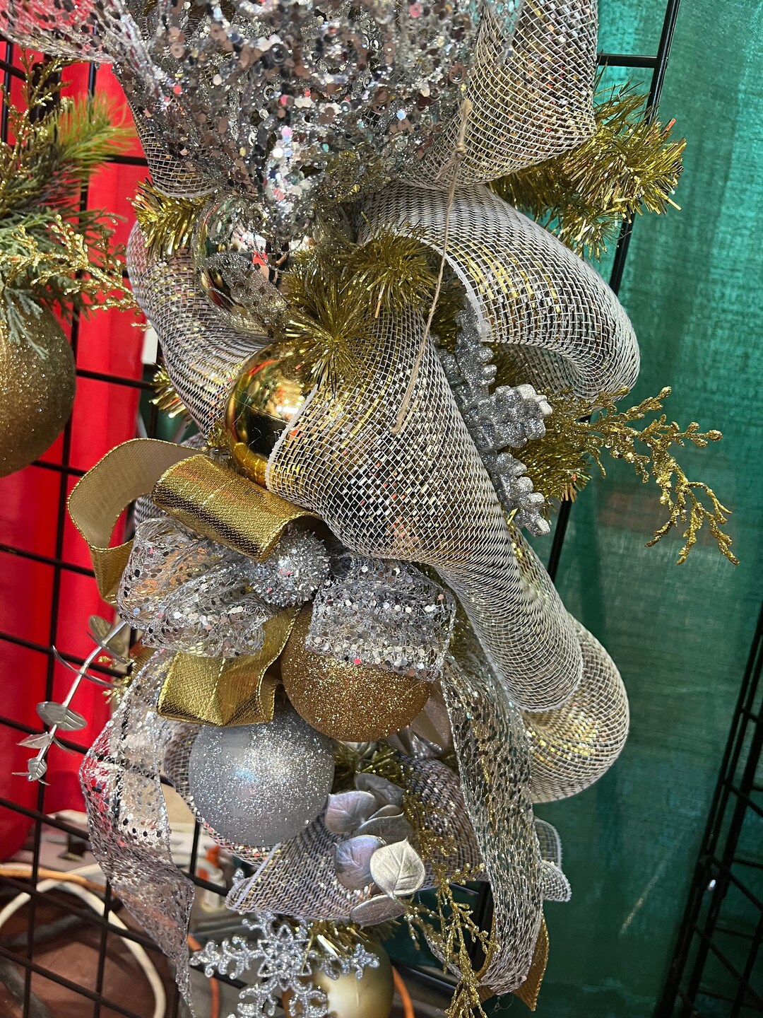 Silver and Gold Glam Swag - Etsy