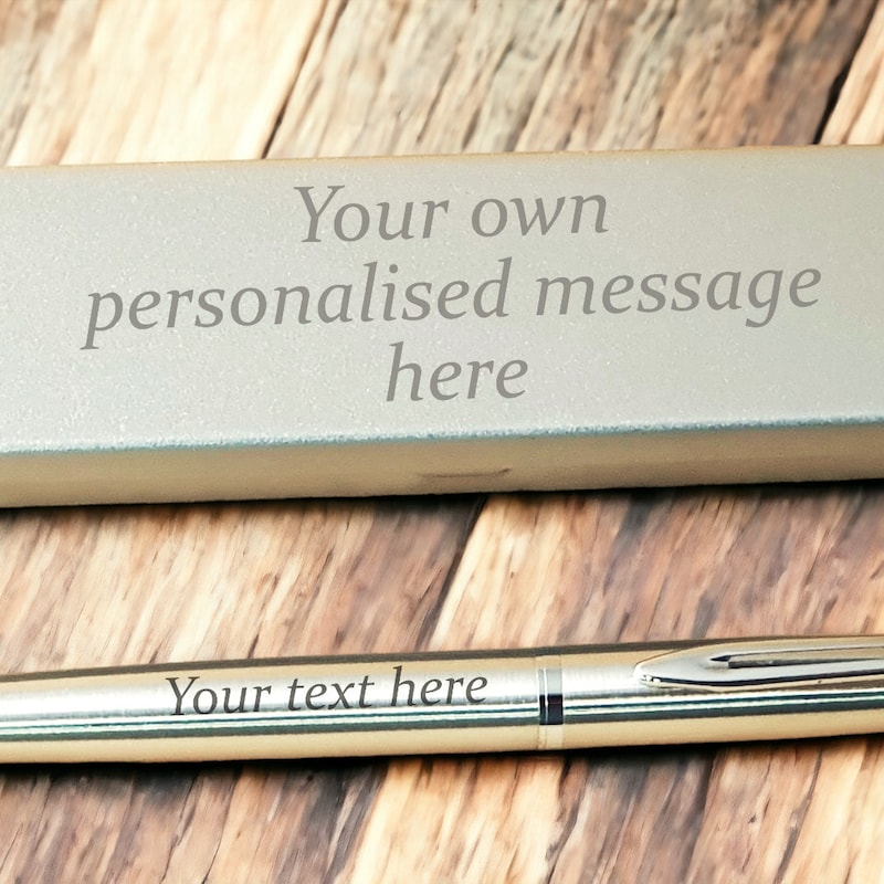 Personalised Pen and Tin - Etsy UK