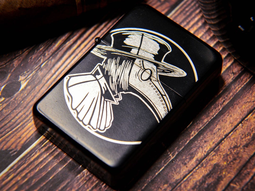 Plague Doctor Engraved Lighter - Etsy