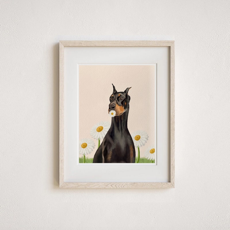 Doberman Art - Etsy