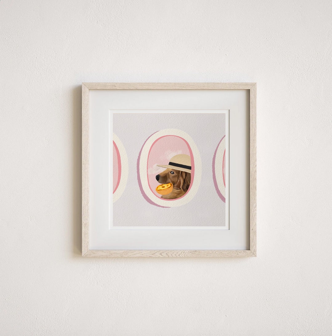 Pastel De Nata Art Print, Portugal Travel Poster, Airplane Window Art ...