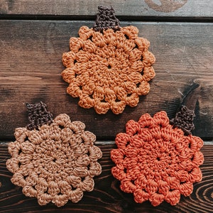 Pumpkin Coaster Crochet Pattern Crochet Pattern Pumpkin Crochet Pattern ...