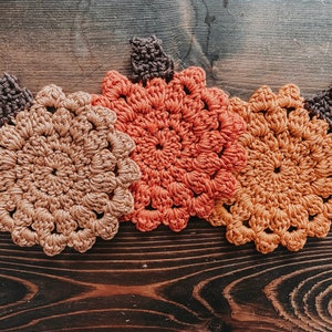Pumpkin Coaster Crochet Pattern Crochet Pattern Pumpkin Crochet Pattern ...