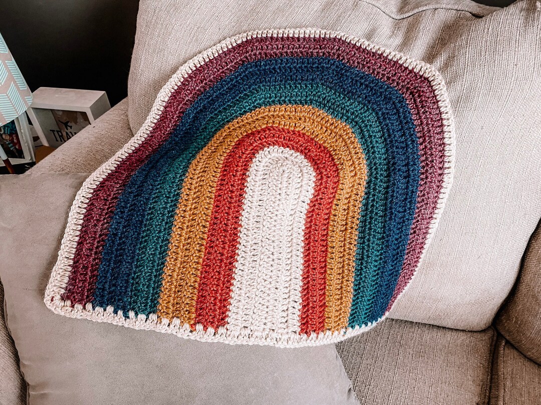 Rainbow Baby Blanket Crochet Pattern - Nursery Blanket - New Born ...