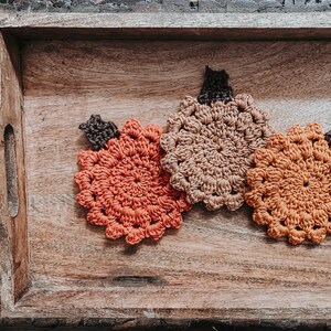 Pumpkin Coaster Crochet Pattern Crochet Pattern Pumpkin Crochet Pattern ...