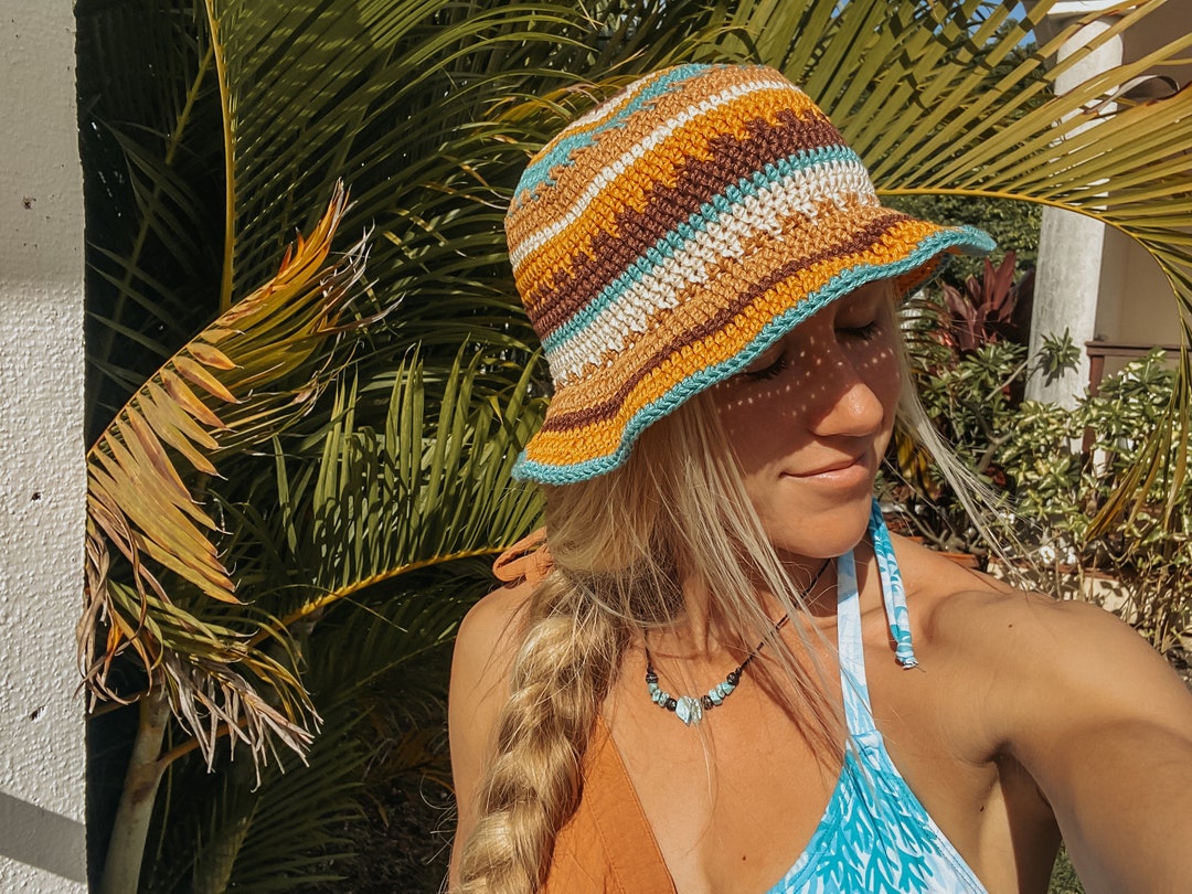 Aruba Bucket Hat Crochet Pattern - Adult and Child Size - Crochet Sun Hat - Crochet PDF Pattern ...