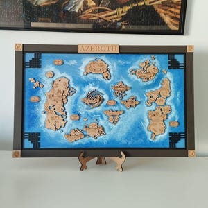 World of Warcraft Wood Map - Etsy