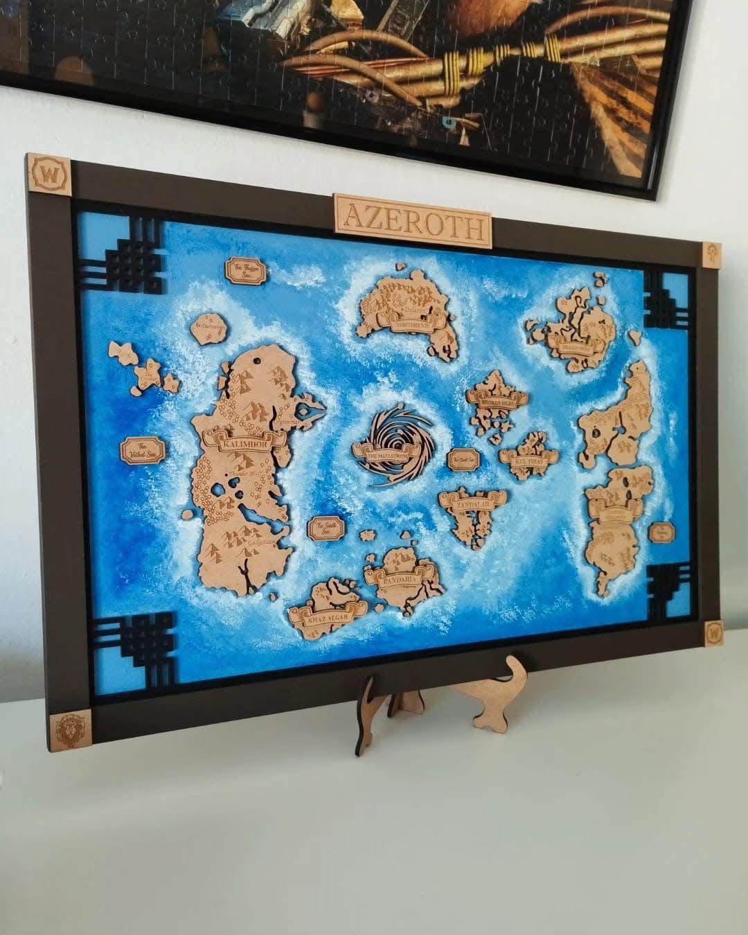 World of Warcraft Wood Map - Etsy