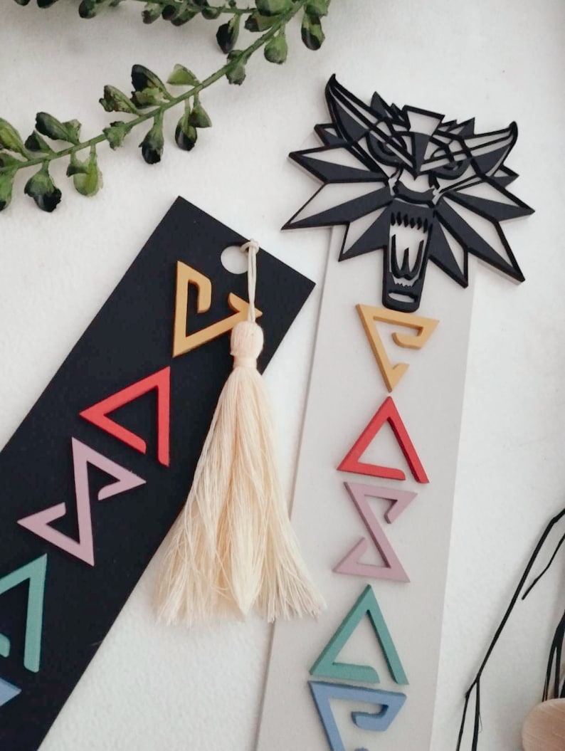 The Witcher Bookmark // Wooden Bookmark // the Witcher Wooden - Etsy