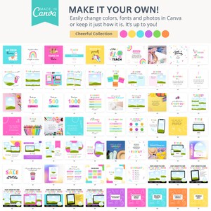 Instagram Squares Grid Post Canva Templates Social Media TPT & Etsy ...
