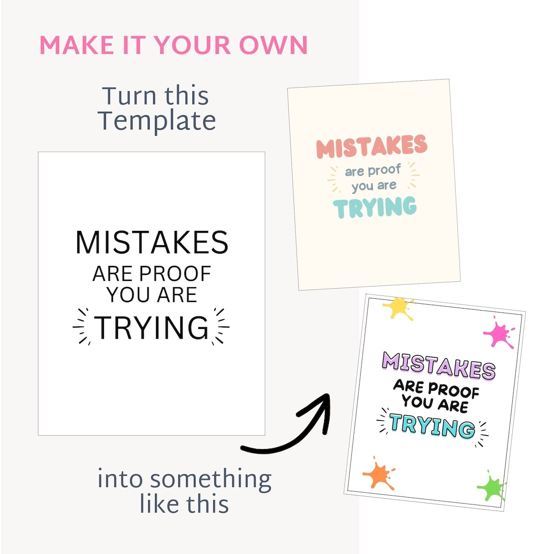 Editable in Canva Homeschool Montessori Classroom Poster Templates Make ...