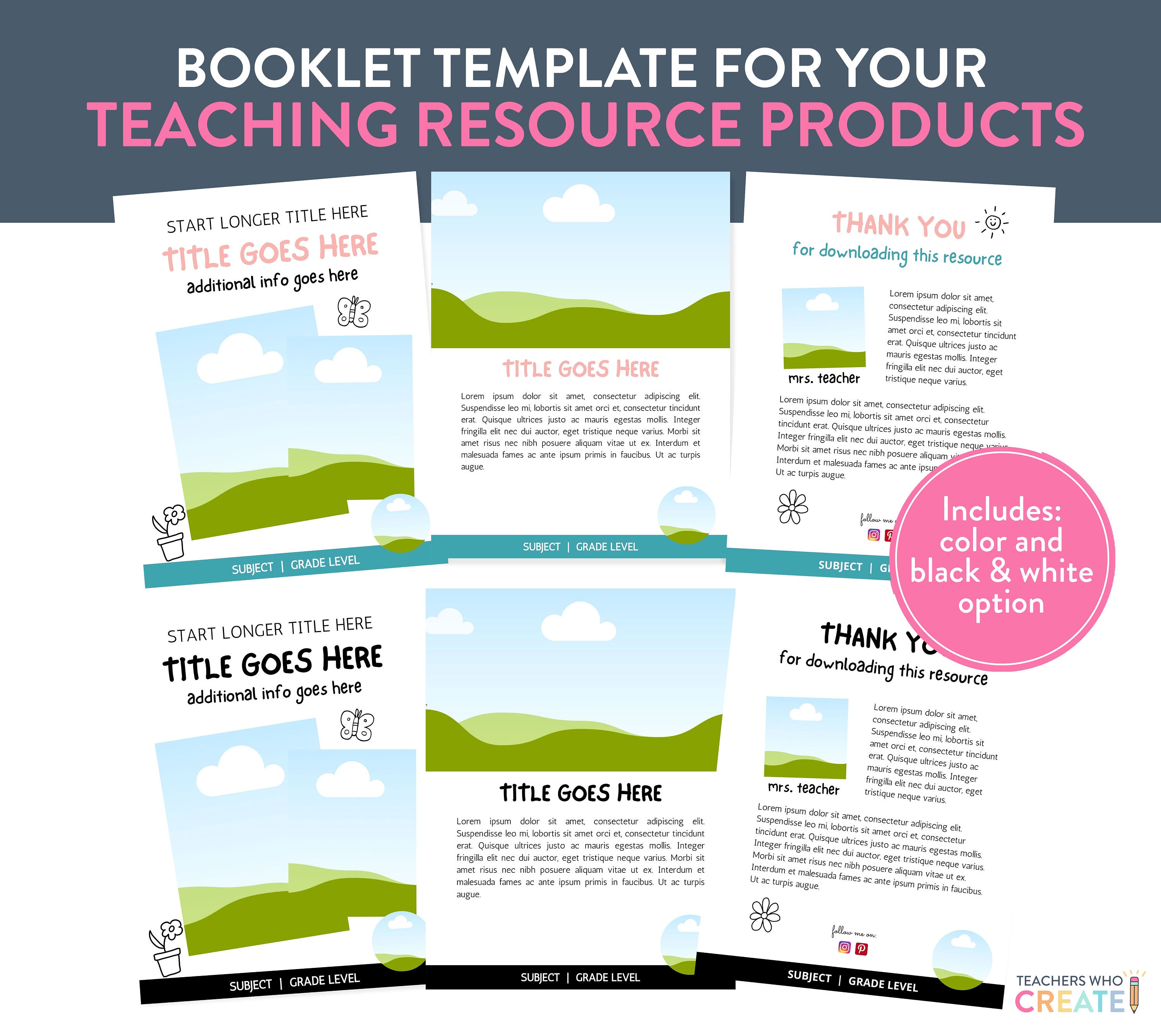 TPT Shop Instagram Social Media Engagement Post Graphic Canva Template ...