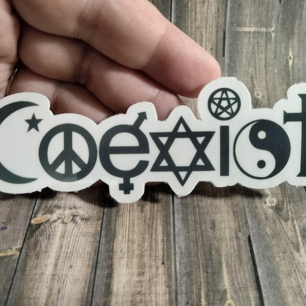 Coexist Sticker - Etsy
