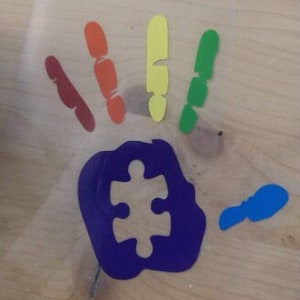 Autism Awareness Rainbow Handprint Vinyl Decal Sticker - Etsy