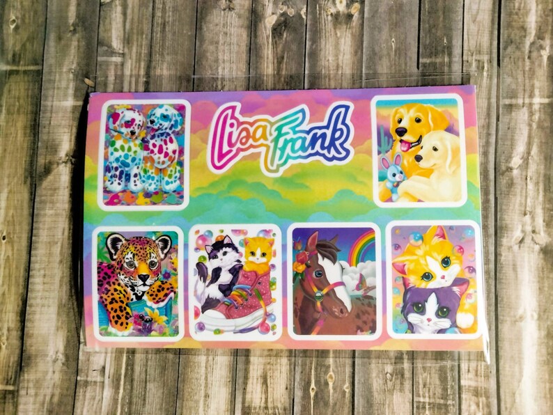 Lisa Frank 80's 90's Waterproof Sticker Sheet - Etsy