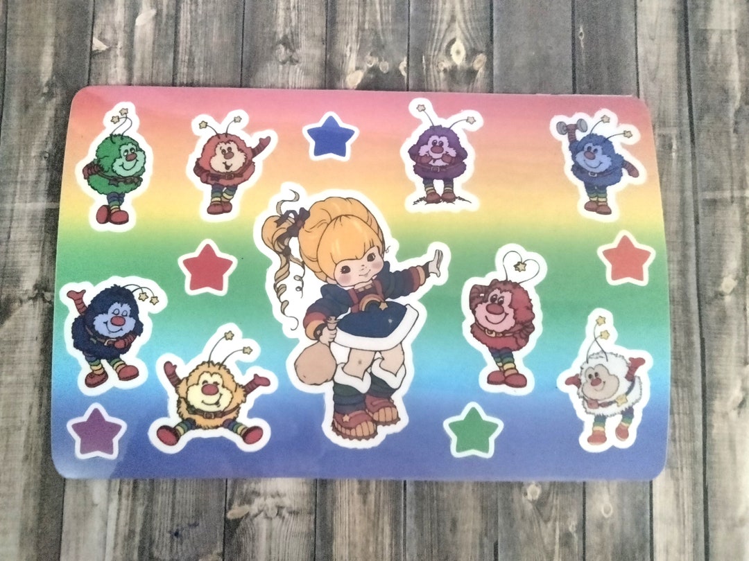 Vintage Rnbw Brite Waterproof Sticker Sheet With Sprites - Etsy
