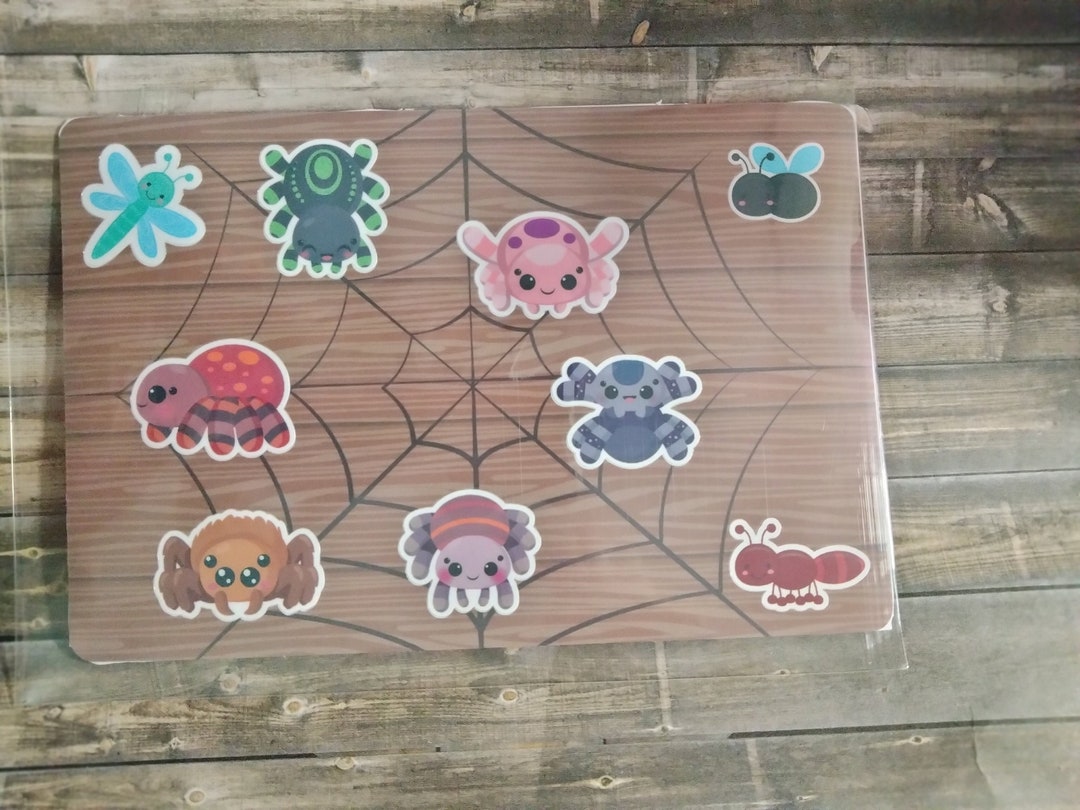 Cute Spider Bugs Sticker Sheet Waterproof Halloween - Etsy