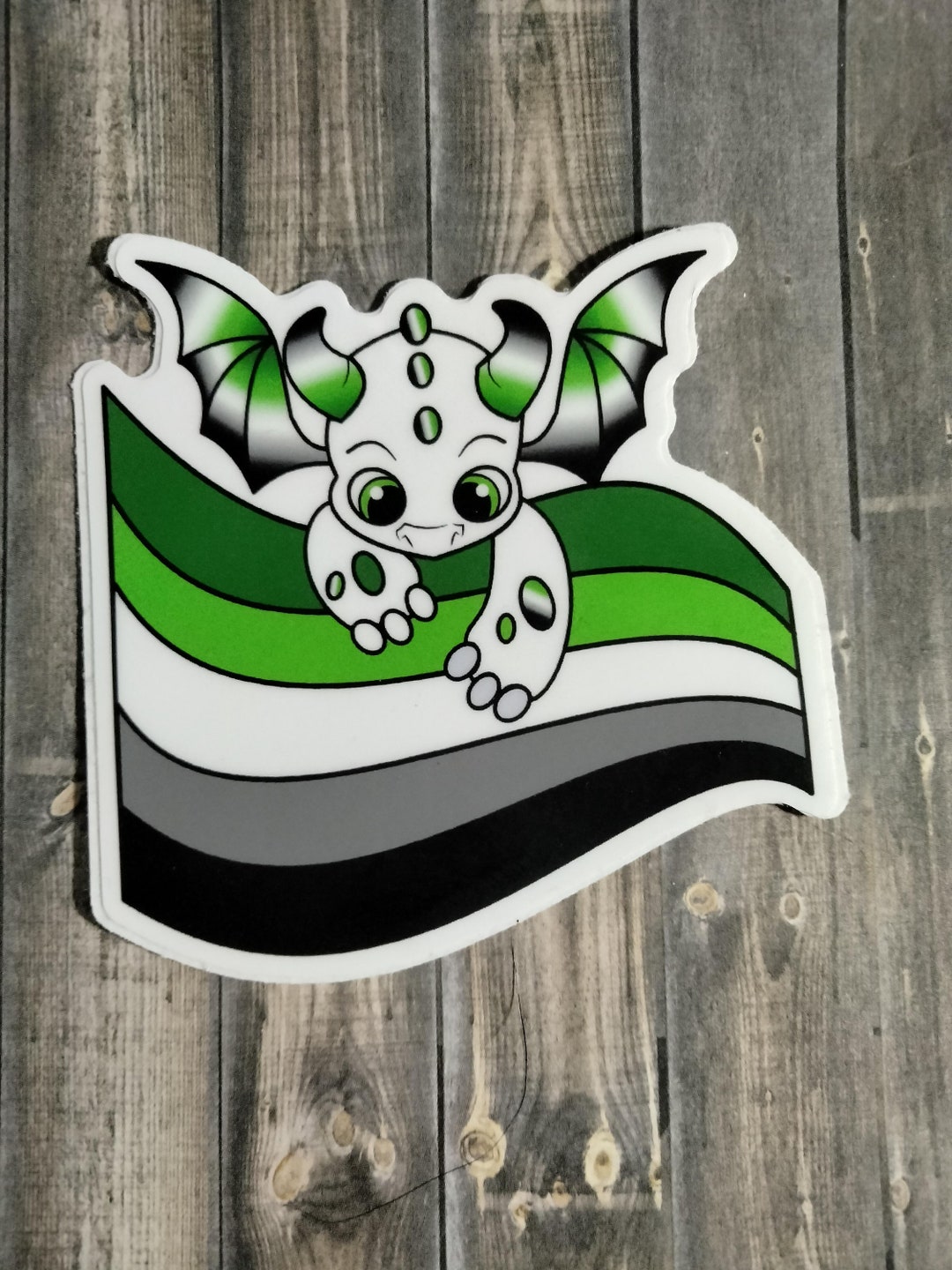 Aromantic PRIDE Dragon Sticker LGBTQIA+ Waterproof - Etsy