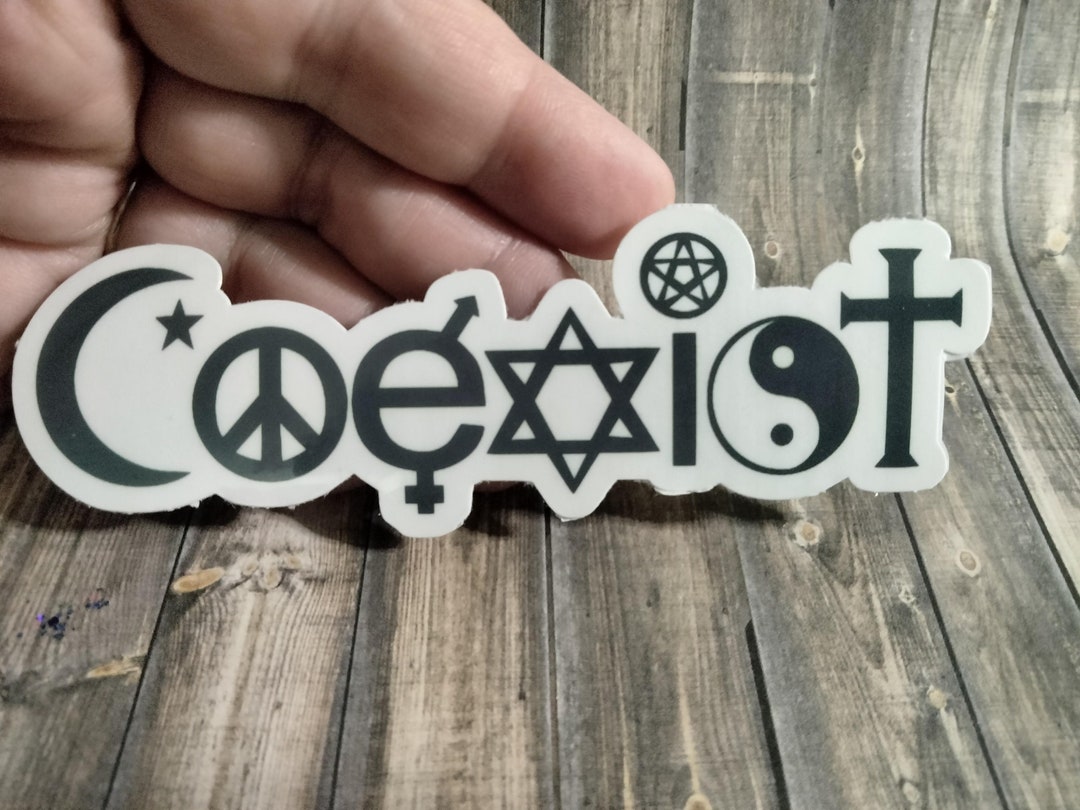 Coexist Waterproof Sticker Religious Tolerance - Etsy